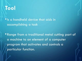 Proper tools selection | PPTX