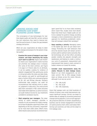 Property & Casualty: Deterring Claims Leakage in the Digital Age | PDF