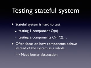 Property based testing - Less is more | PPT