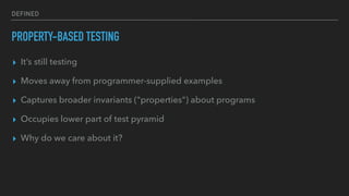 Property-based testing with Java | PPT