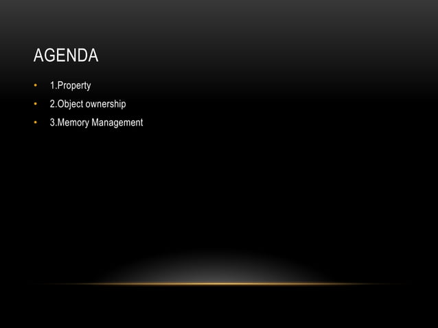 Property and MM with ARC in Objective-C | PPT
