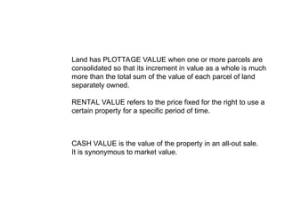 Appraisal of Real Estate & Chattel Property Appraisal | PPT