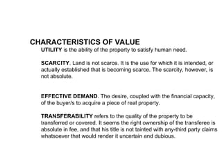 Appraisal of Real Estate & Chattel Property Appraisal | PPT
