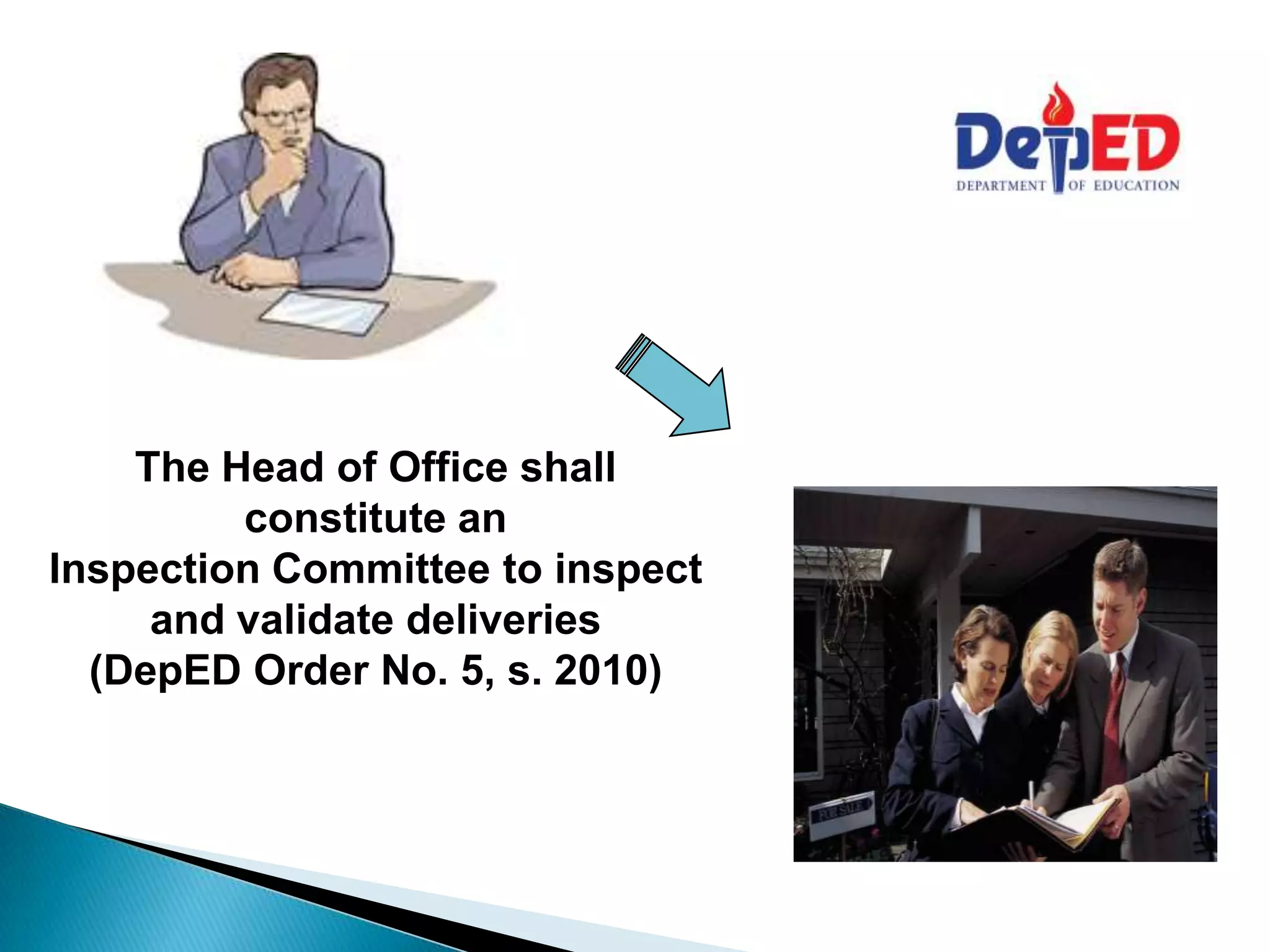 Procedures on Acceptance, Inspection and Recording of Deliveries | PPTX