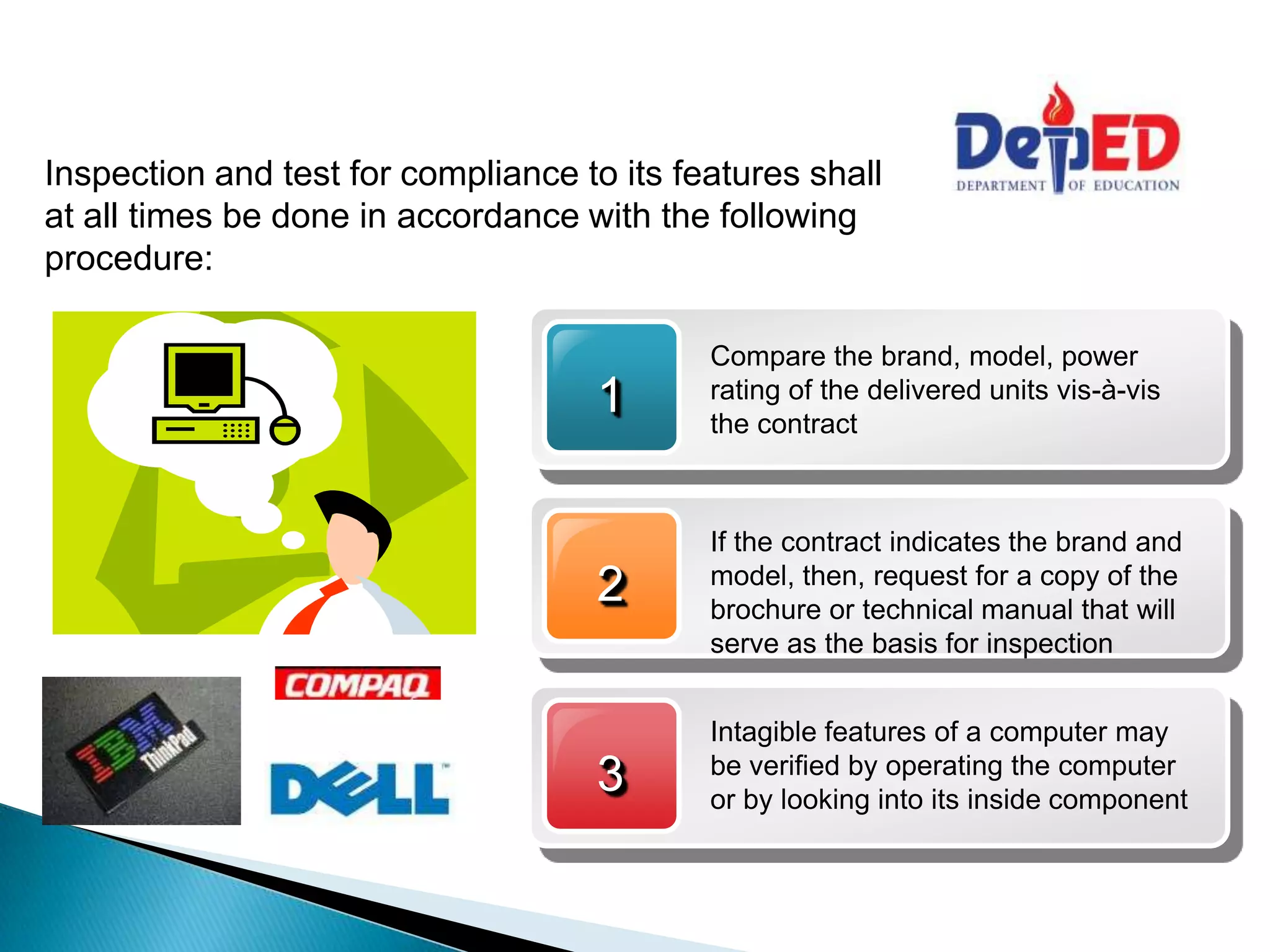 Procedures on Acceptance, Inspection and Recording of Deliveries | PPTX