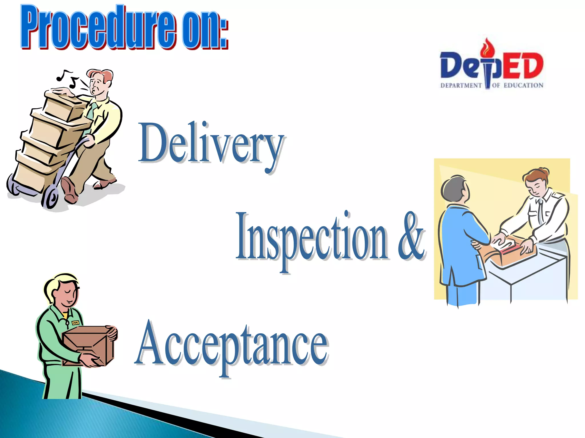 Procedures on Acceptance, Inspection and Recording of Deliveries | PPTX
