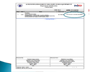 Procedures on Acceptance, Inspection and Recording of Deliveries | PPTX