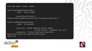 What is Property Fields in Odoo 17 ERP Module | PPTX