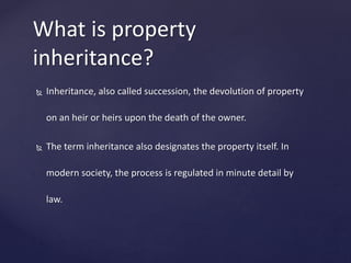 Property Inheritance Laws in India.pptx