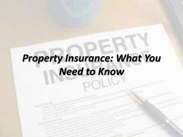 Property insurance(finished) | PPT