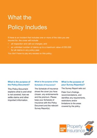 Peter Cox - Property Insurance Policy Document | PDF | Home Insurance ...