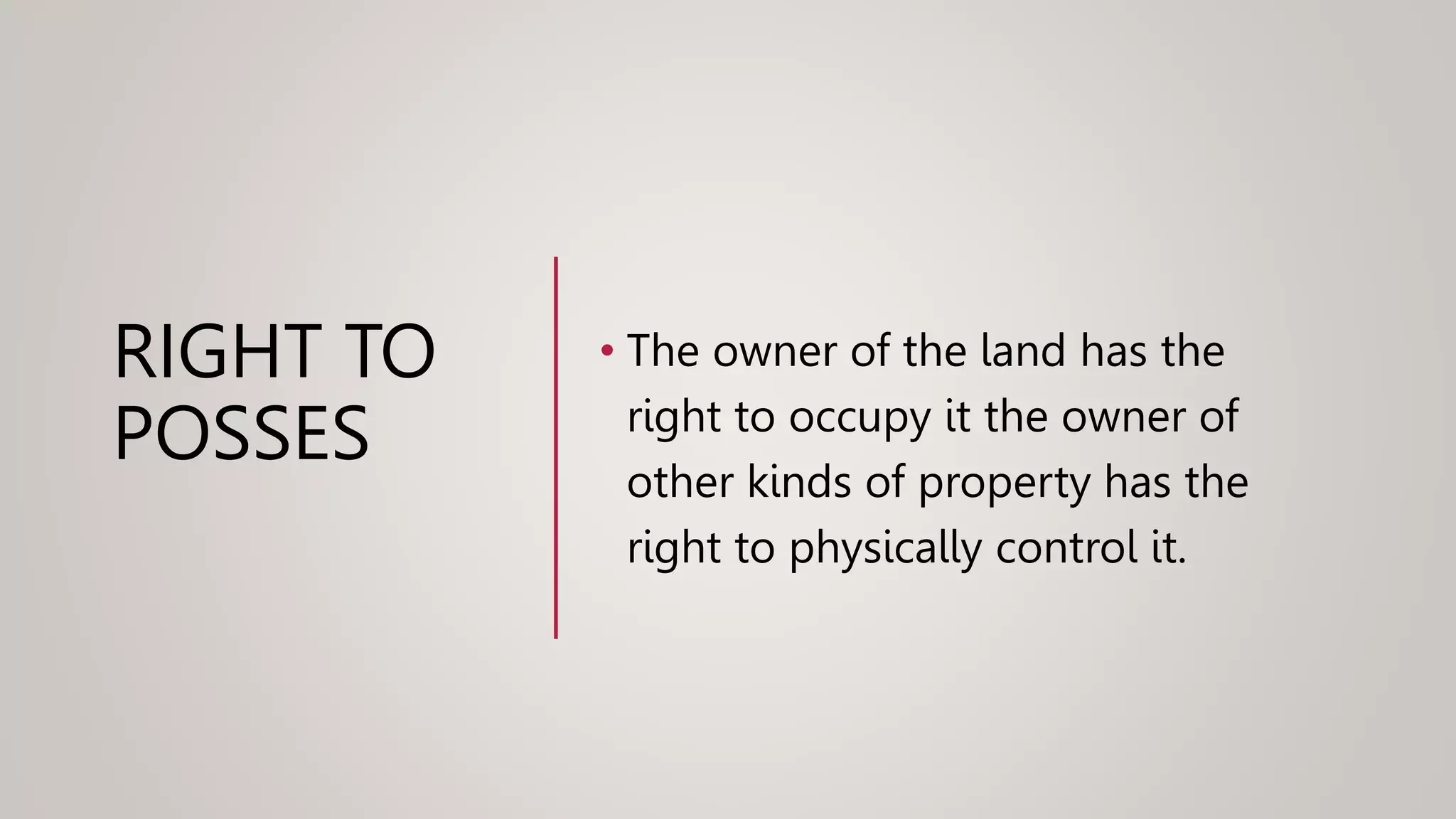 PROPERTY LAW | PPTX