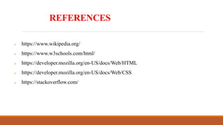 Property Listing web template(frontend).pptx | Web Design and HTML | Internet