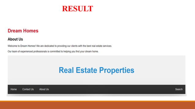 Property Listing web template(frontend).pptx | Web Design and HTML | Internet