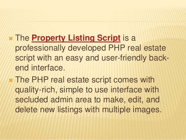 PHP Realestate Script, Property Listing Script PHP Realestate Script, Property Listing Script