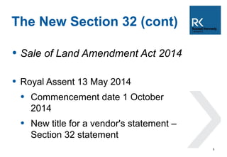 Changes to the Sale of Land Act - Local Government Property - October ...