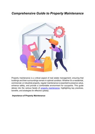 Property maintenance | MSM Site Solutions | PDF