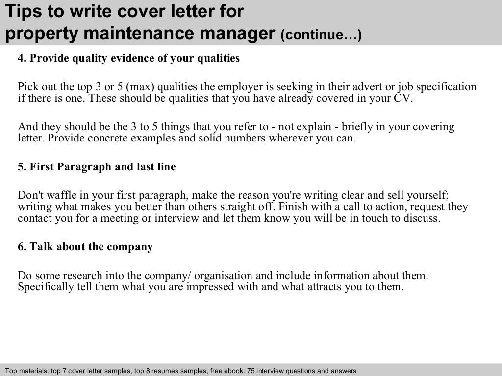 Property Maintenance Manager Cover Letter property-maintenance-manager-cover-letter