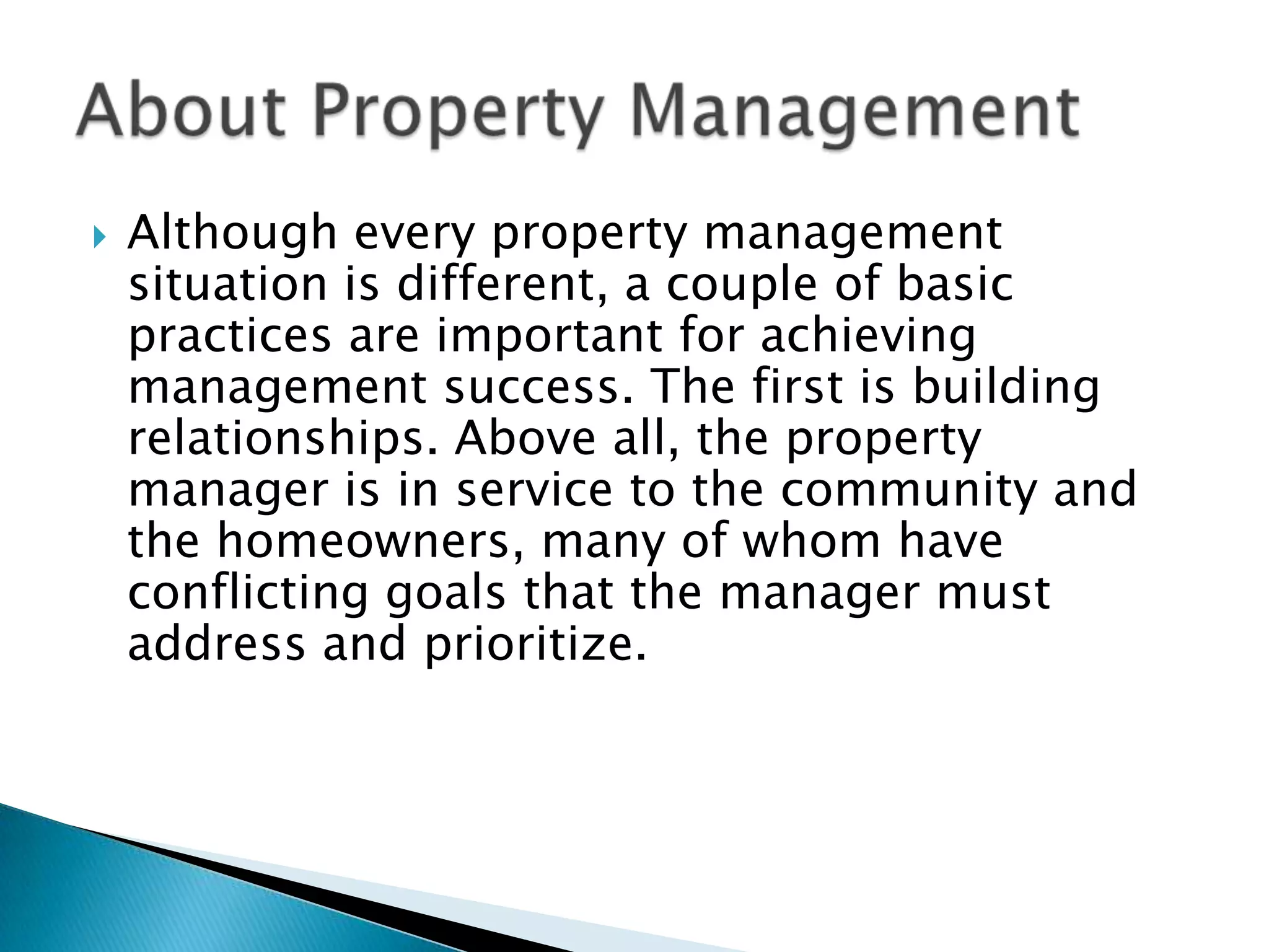 Property management basics | PPT