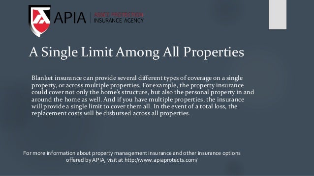 Property Management Blanket Insurance: A Quick Guide