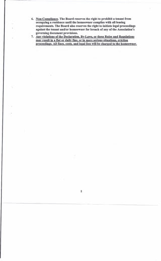 Property Management Rules & Regulations Authored by Carol Halenar | PDF