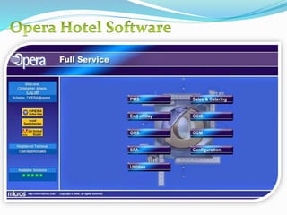 Opera Front Desk System