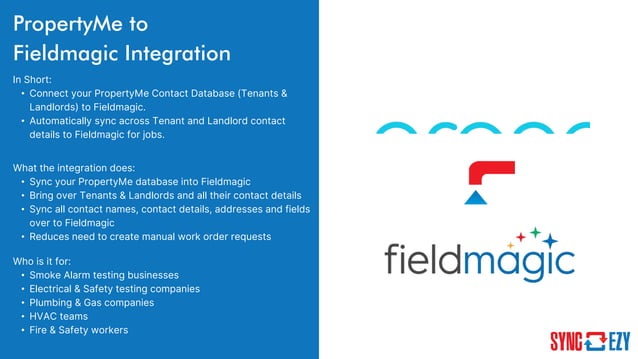 PropertyMe to Fieldmagic Integration | PPT