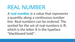 PROPERTY OF REAL NUMBER and their uses.pptx