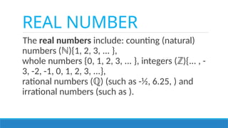 PROPERTY OF REAL NUMBER and their uses.pptx