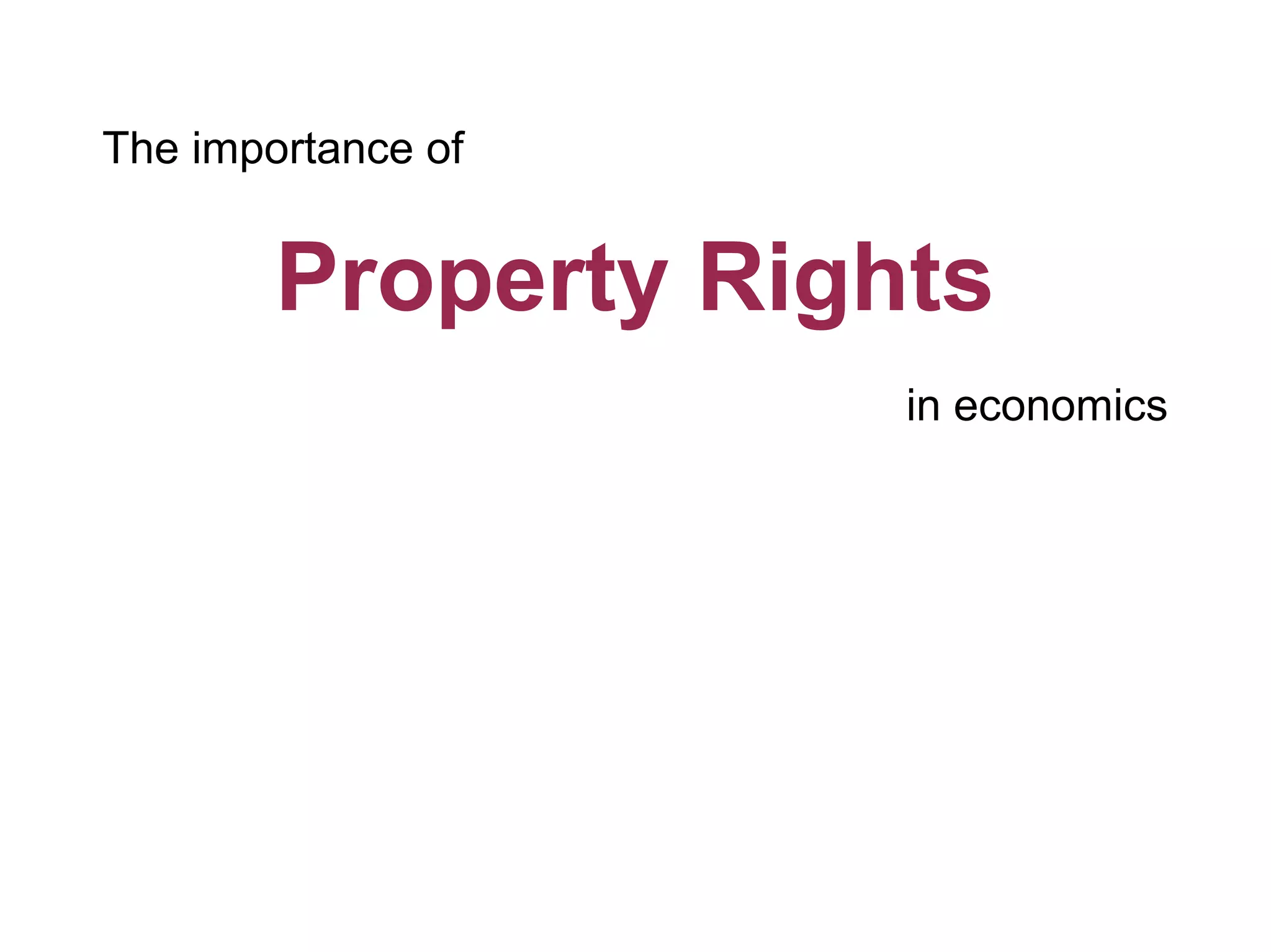 Property rights | PPT
