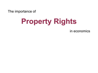 Property rights | PPT