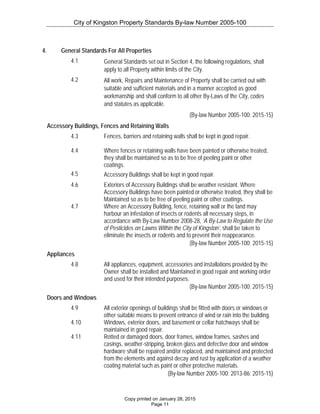 Property standards kingston on | PDF