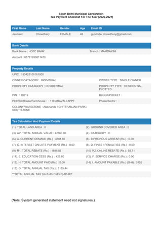Property taxchecklist | PDF