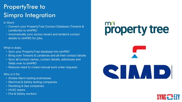 PropertyTree to simPRO Integration | PPT