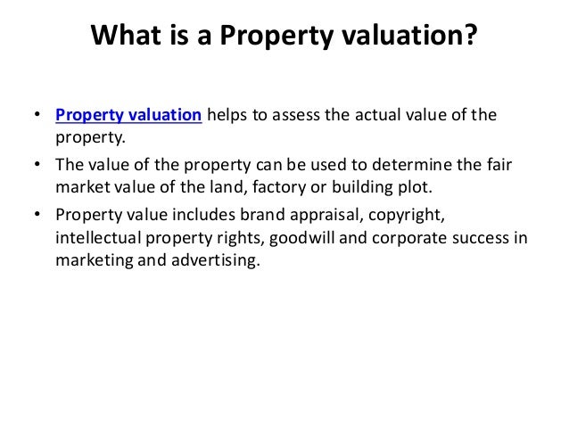 Property Valuation Definition, Importance, and Methods of Valuation | PPTX
