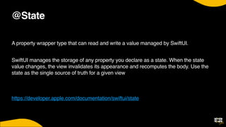 Property wrapper and how to use them with mvvm in swift ui i copy | PPT