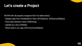 Property wrapper and how to use them with mvvm in swift ui i copy | PPT