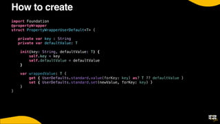 Property wrapper and how to use them with mvvm in swift ui i copy | PPT
