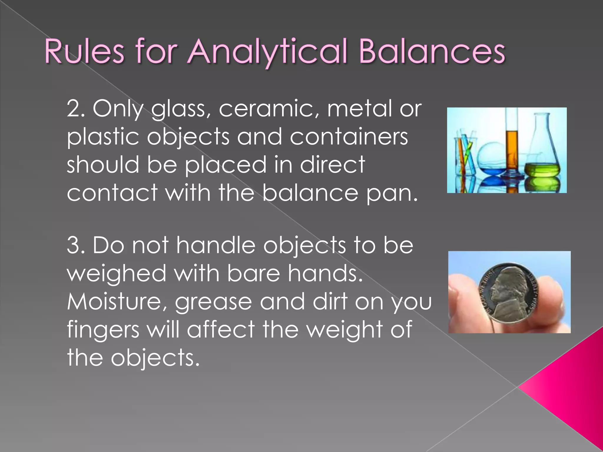 Proper use of analytical balance | PPTX