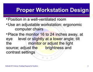 Proper Use of the Computer Ergonomics.ppt