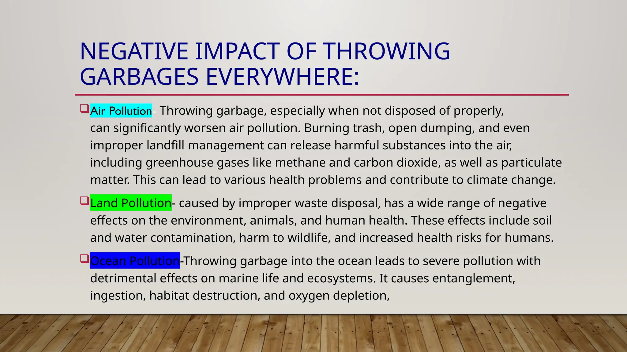 PROPER WASTE DISPOSAL for our Environmen | PPTX