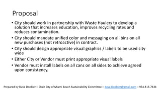 The need for unified and proper messaging on garbage and recycling ...