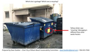 The need for unified and proper messaging on garbage and recycling ...