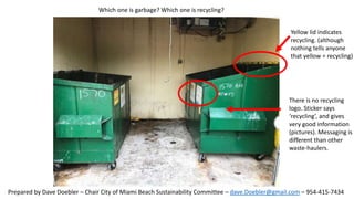 The need for unified and proper messaging on garbage and recycling ...