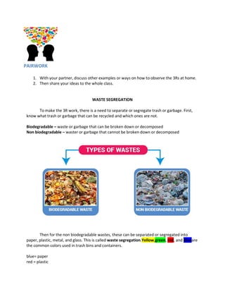Proper waste management at home | PDF