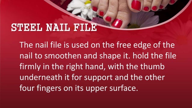 Proper way to hold manicure implements | PPTX