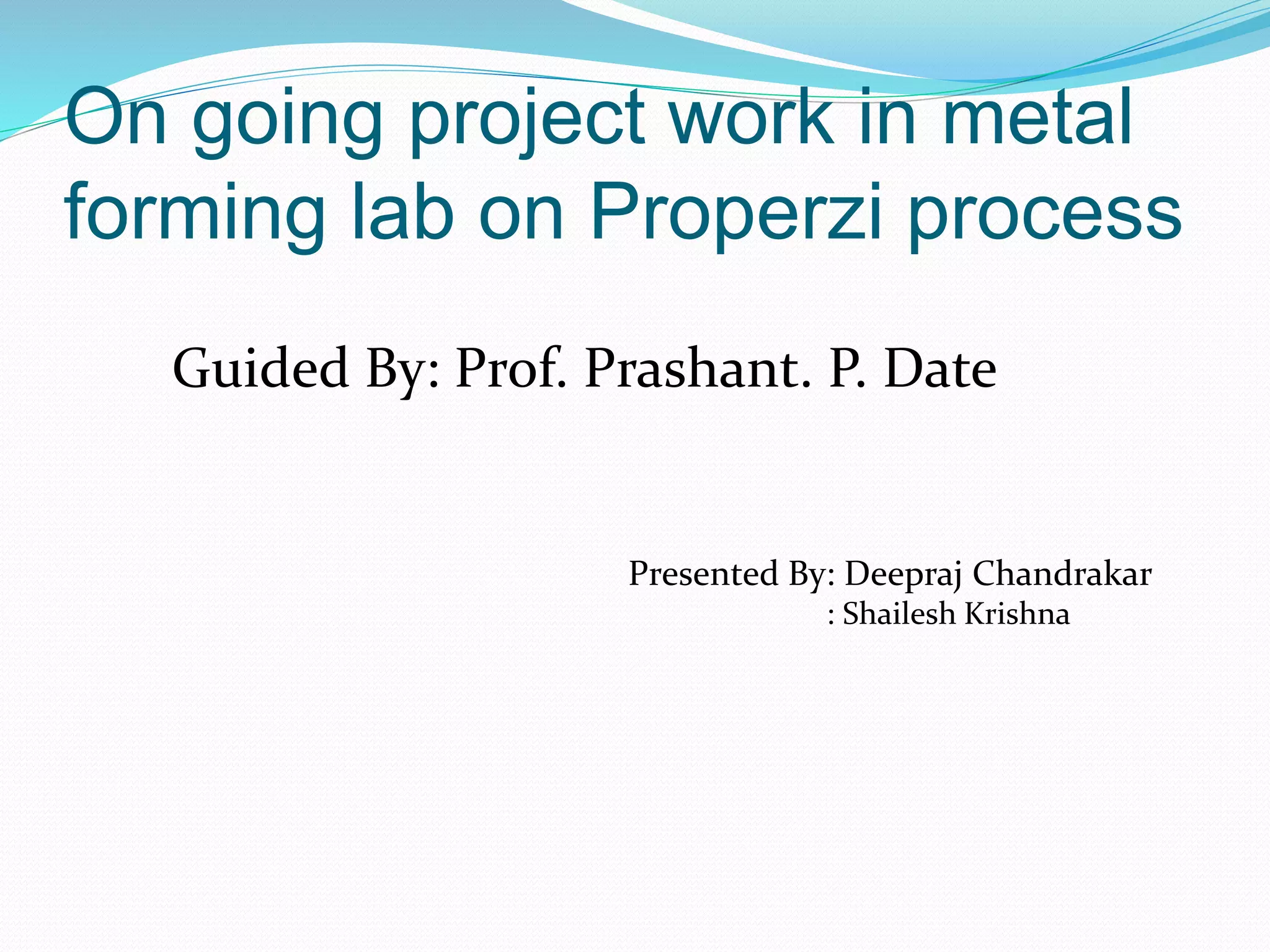Properzi process | PPT
