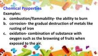 Propeties of Matter | PPTX
