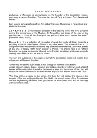 Prophecies about the holy prophet (SAW) | PDF | Hinduism | Religion ...