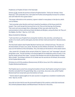 Prophecies on Prophet of Islam in the holy book.pdf